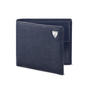 Saffiano & Smooth Navy Billfold Coin Wallet | Aspinal