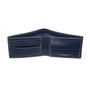 Saffiano & Smooth Navy Billfold Coin Wallet | Aspinal